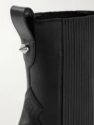 CHRISTIAN LOUBOUTIN Santigag 85 Leather Ankle Boots