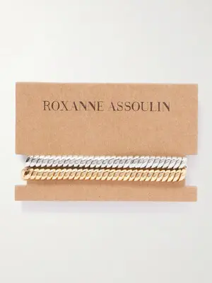 ROXANNE ASSOULIN The Double Cobra Set Of Two Bracelets