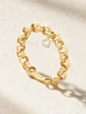 Yvonne Léon 18-karat Diamond Jaseron Flottant Ring