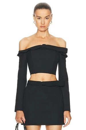 Cult Gaia Valia Off-the-shoulder Top