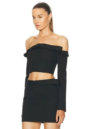 Cult Gaia Valia Off-the-shoulder Top