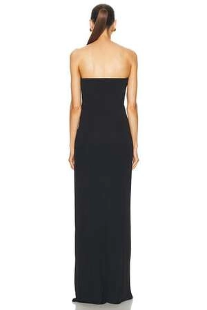 Cult Gaia Abril Gown With Gold-tone Hardware - Black