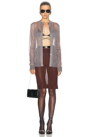 Saint Laurent Sheer Cardigan