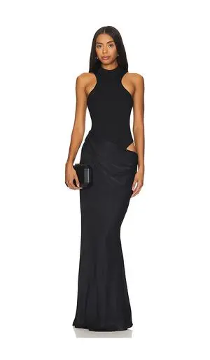 CAMILA COELHO Estrella Maxi Dress - Black