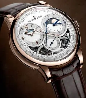 JAEGER-LECOULTRE Duometre Chronograph Moon Watch In Pink Gold