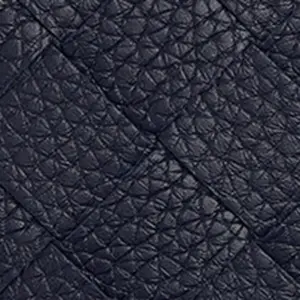 Bottega Veneta Leather Intreccio Badge Holder - Blue
