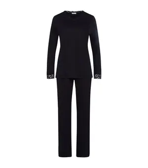 Hanro Cotton Moments Pyjama Set - Black