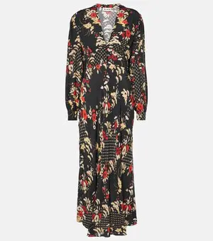 Rixo Trula Floral Maxi Dress