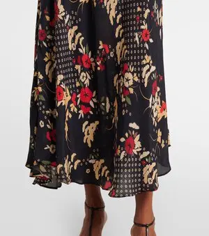 Rixo Trula Floral Maxi Dress