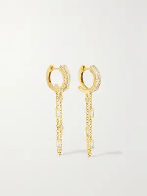 Shay 18-karat Yellow Diamond Hoop Earrings - Gold