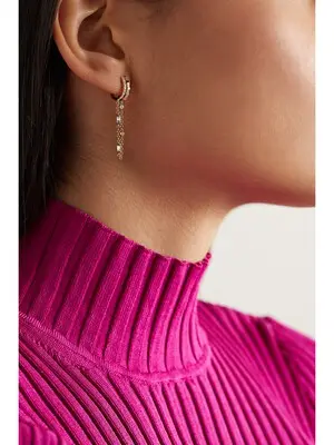 Shay 18-karat Yellow Diamond Hoop Earrings