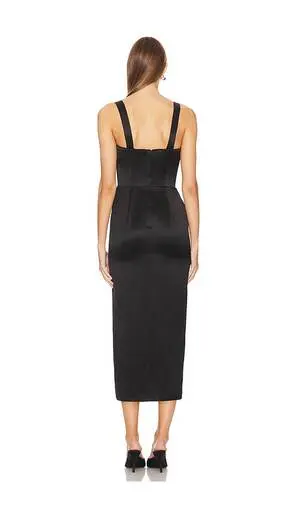 NICHOLAS Gia Bonded Corset Bodice Dress In . Also