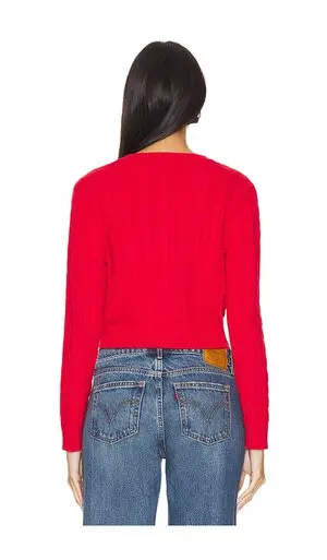 Frankies Bikinis Dudley Cable Knit Cardigan