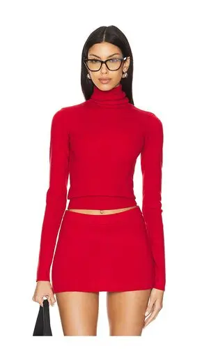 Frankies Bikinis Milo Cloud Knit Turtleneck Sweater