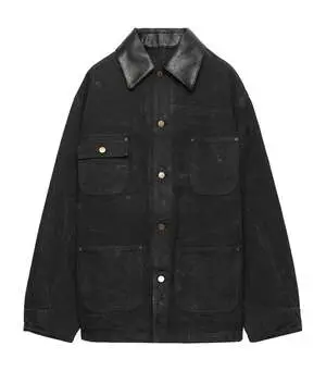 Prada Canvas Oversized Jacket - Black
