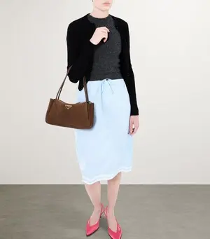 Prada Cashmere Short-sleeve Sweater