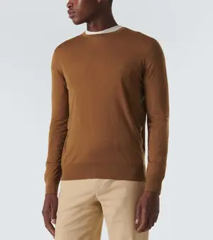 Loro Piana Virgin Wool Crewneck Sweater - Brown
