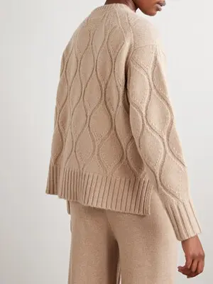 Guest In Residence Cashmere Sweater With Wavy Motif