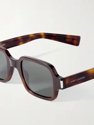 Saint Laurent Square-frame Tortoiseshell Acetate Sunglasses - Brown