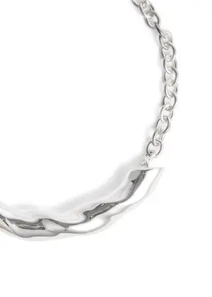 Agmes Astrid Sterling Sculptural Choker Necklace