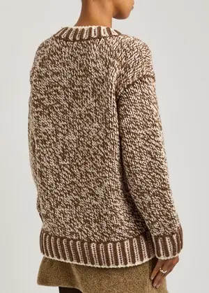 Moncler Ribbed V-neck Jumper