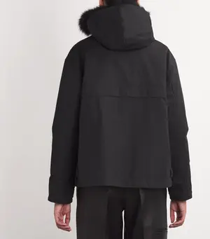 YVES SALOMON Rabbit Fur-lined Parka Coat