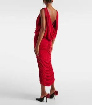 Magda Butrym Draped Ruched Midi Dress