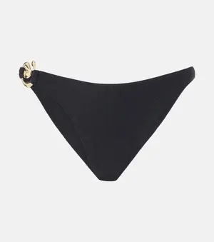 SAME Spiral Low-rise Bikini Bottoms - Black
