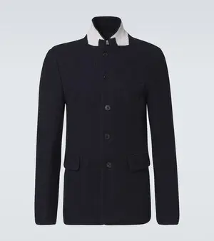 Dries Van Noten Wool Blazer - Blue