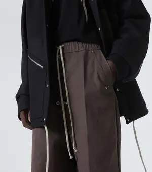 Rick Owens Bela Cotton Wide-leg Trousers - Grey