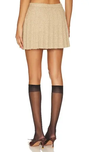 LOBA Nili Pleated Wrap Skirt - Tan