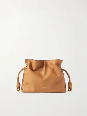 Loewe Flamenco Mini Leather Clutch - Brown