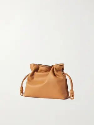 Loewe Flamenco Mini Leather Clutch - Brown