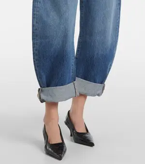 FRAME The Bubble Barrel-leg Jeans In Westbury