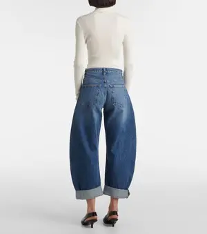 FRAME The Bubble Barrel-leg Jeans In Westbury