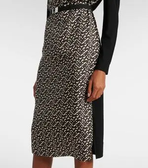 Tory Burch Belted Wool Midi Dress