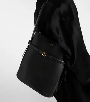 TOTEME Leather Bucket Bag - Black