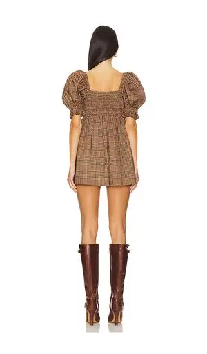 SELKIE The Bunny Romper In Plaid Poplin