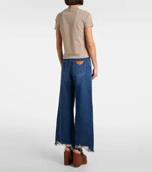 Chloé Cotton Logo T-shirt - Grey