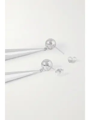 Lié Studio The Louise Drop Earrings - Silver