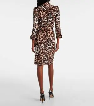 Diane Von Furstenberg Leopard-print Midi Dress