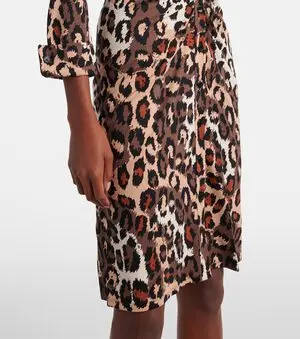 Diane Von Furstenberg Leopard-print Midi Dress