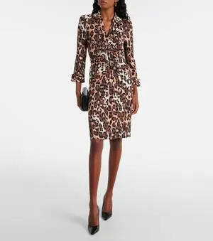 Diane Von Furstenberg Leopard-print Midi Dress