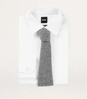 BOSS Cashmere Knitted Neck Tie