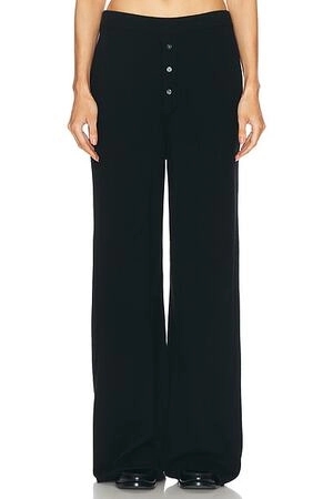 Guest In Residence Wide Leg Cashmere Trousers