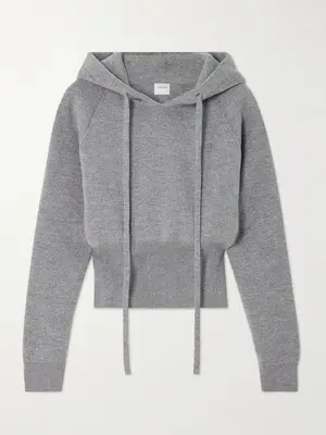 PATOU Appliquéd Merino Wool-blend Hoodie