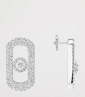 Messika So Move White Gold And Diamond Earrings