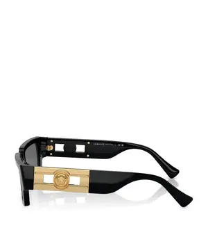 Versace Acetate Medusa Detail Sunglasses - Black