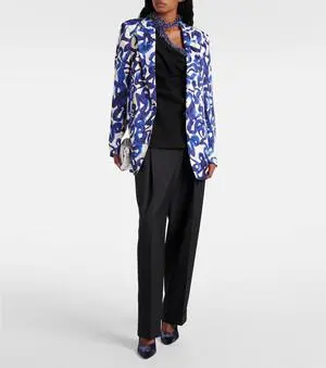 Dries Van Noten Printed Viscose Blazer