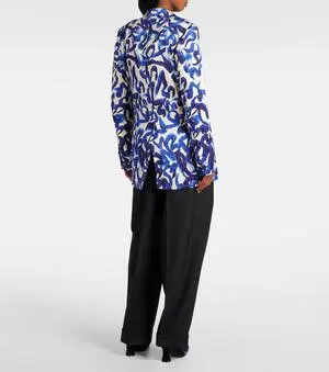 Dries Van Noten Printed Viscose Blazer